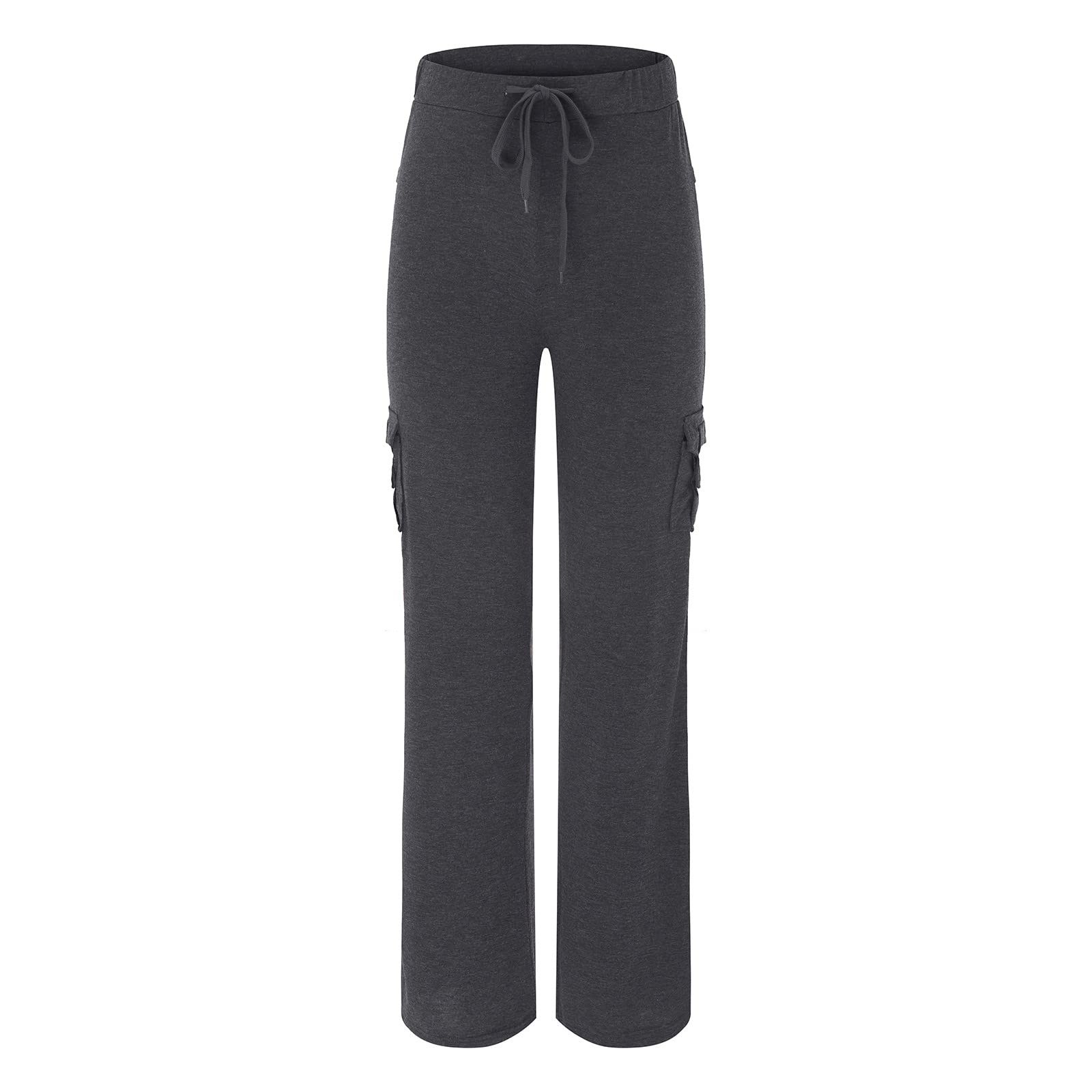 DUOWEI Plus Size Jean Legging Women Elastic Waist Casual Cargo Pants Joggers Yoga Pants Pockets Wide Workout Leggings Under 10