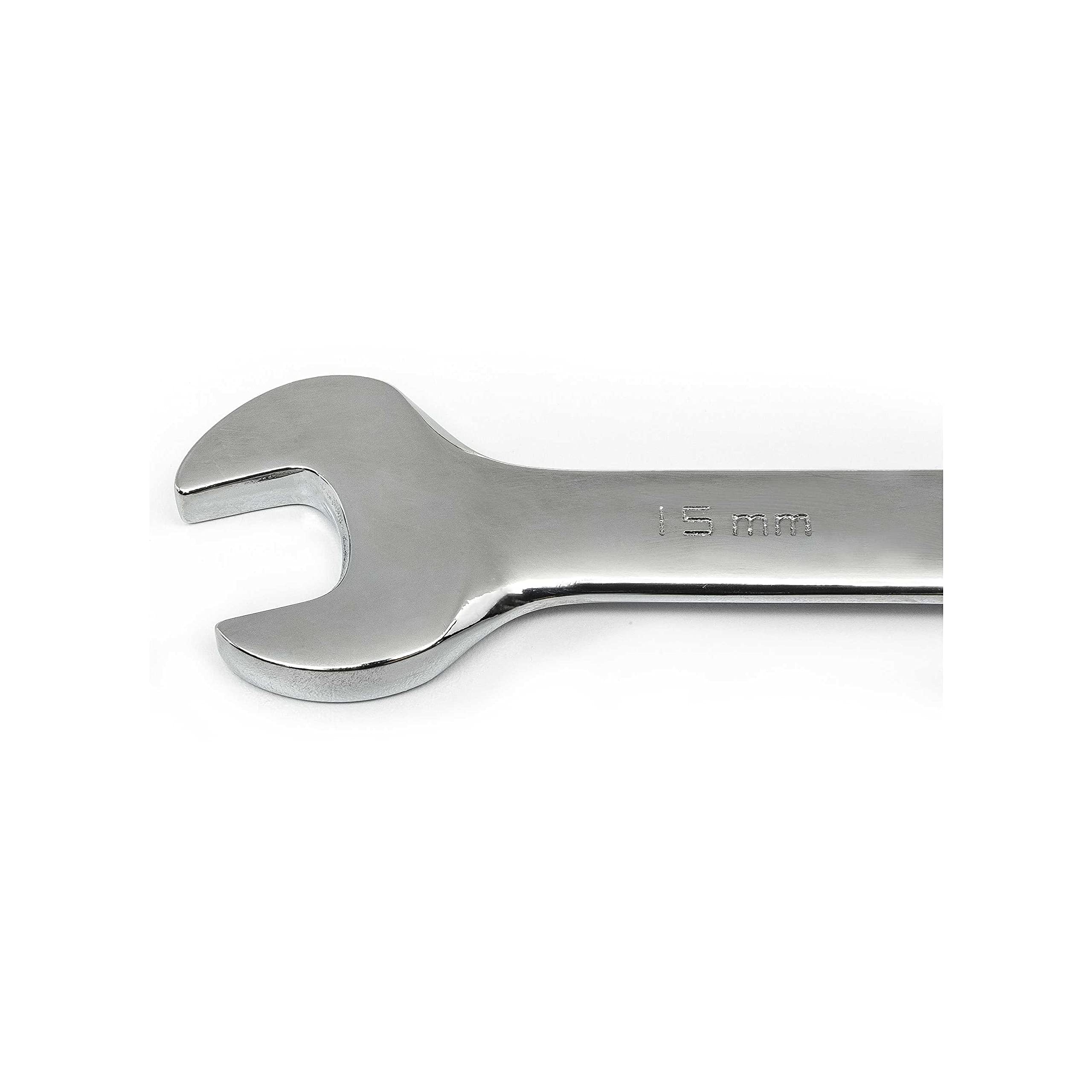 GEARWRENCH 30 Piece 12 Point Ratcheting Combination SAE/Metric (1/4-1 in., 8-24 mm) Wrench Set with Wrench Racks - 86702