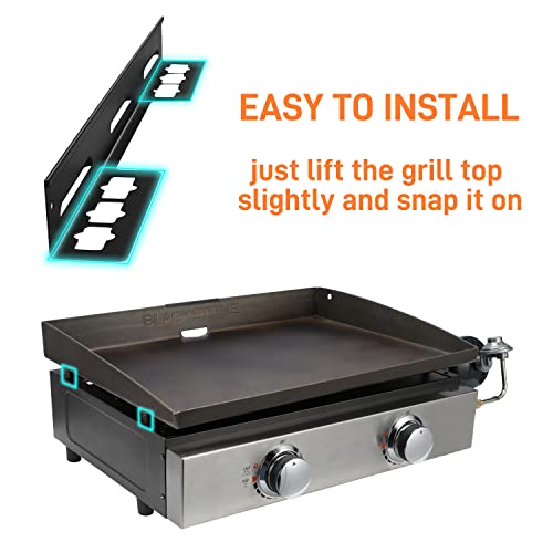 JiRiCHMi Blackstone Griddle Accessories - Wind Guards For Blackstone Griddle 22β,Grill Accessories For Outdoor Cooking,Compatible With Rear Grease Cup, Hood And Side Shelf
