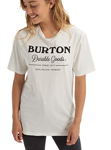 Burton Mens Durable Goods Short Sleeve Tee, Stout White New, Large