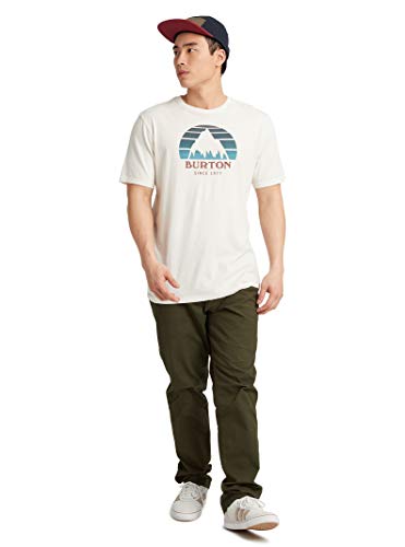Burton Mens Underhill Short Sleeve, Stout White New, Medium