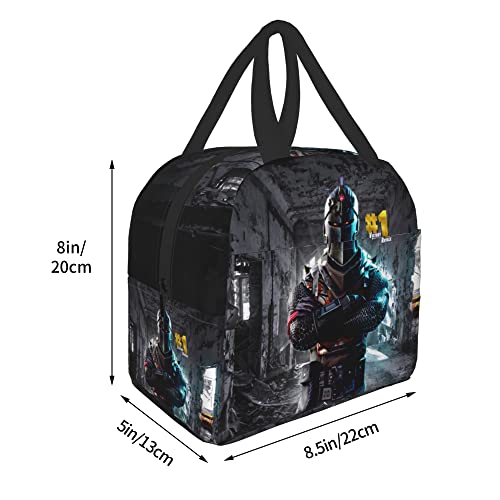 UNYDSVA Game Role Style Lunch Bag Cooler Bag Portable Insulated Lunch Bag Waterproof Tote Bento Bag Lunch Tote B