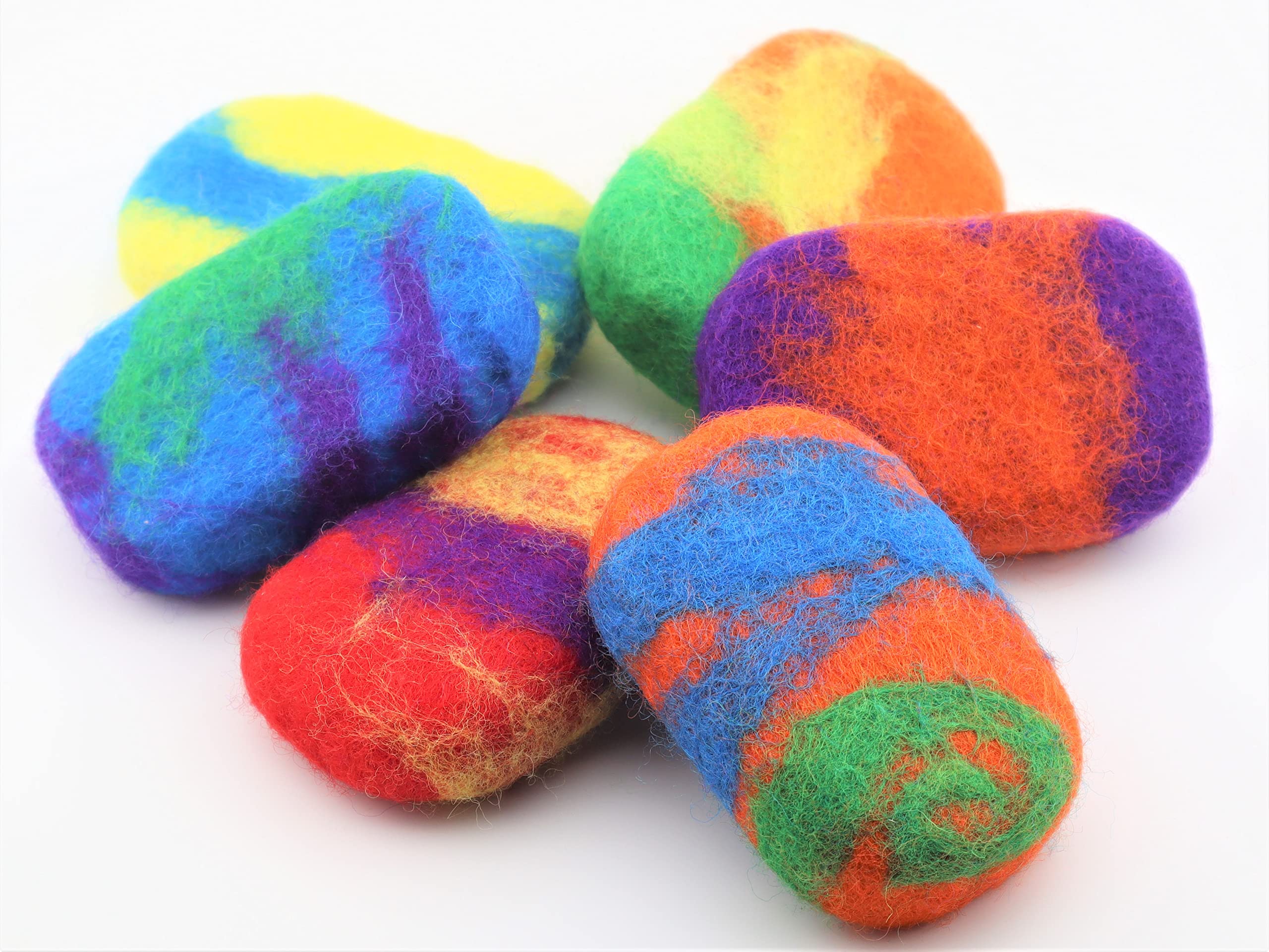 CRAFTSTARS Felted Soap Making Craft Kit, Learn to Wet Felt. for Kids and Adults, Beginners and Expert Crafters. All Materials Included with Detailed Instructions. (Rainbow)