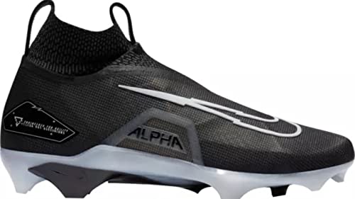Nike Alpha Menace Elite 3 CT6648-001 Black-White Men's Football Cleats 8 US