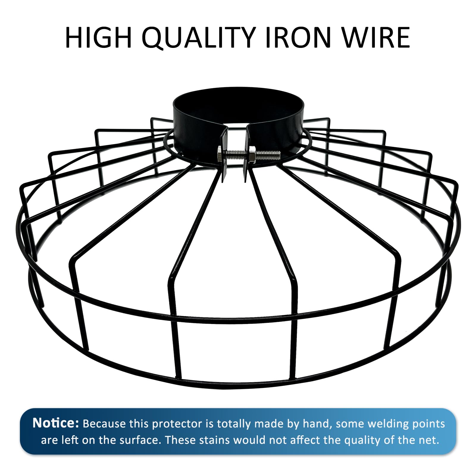 BXI Propeller's Safety Cage Prop Protection Trolling Motor Propeller Protector Anti-Winding Anti Aquatic Plants Canoe Kayak Boat Thrust Protective Stainless Steel Net (Large)