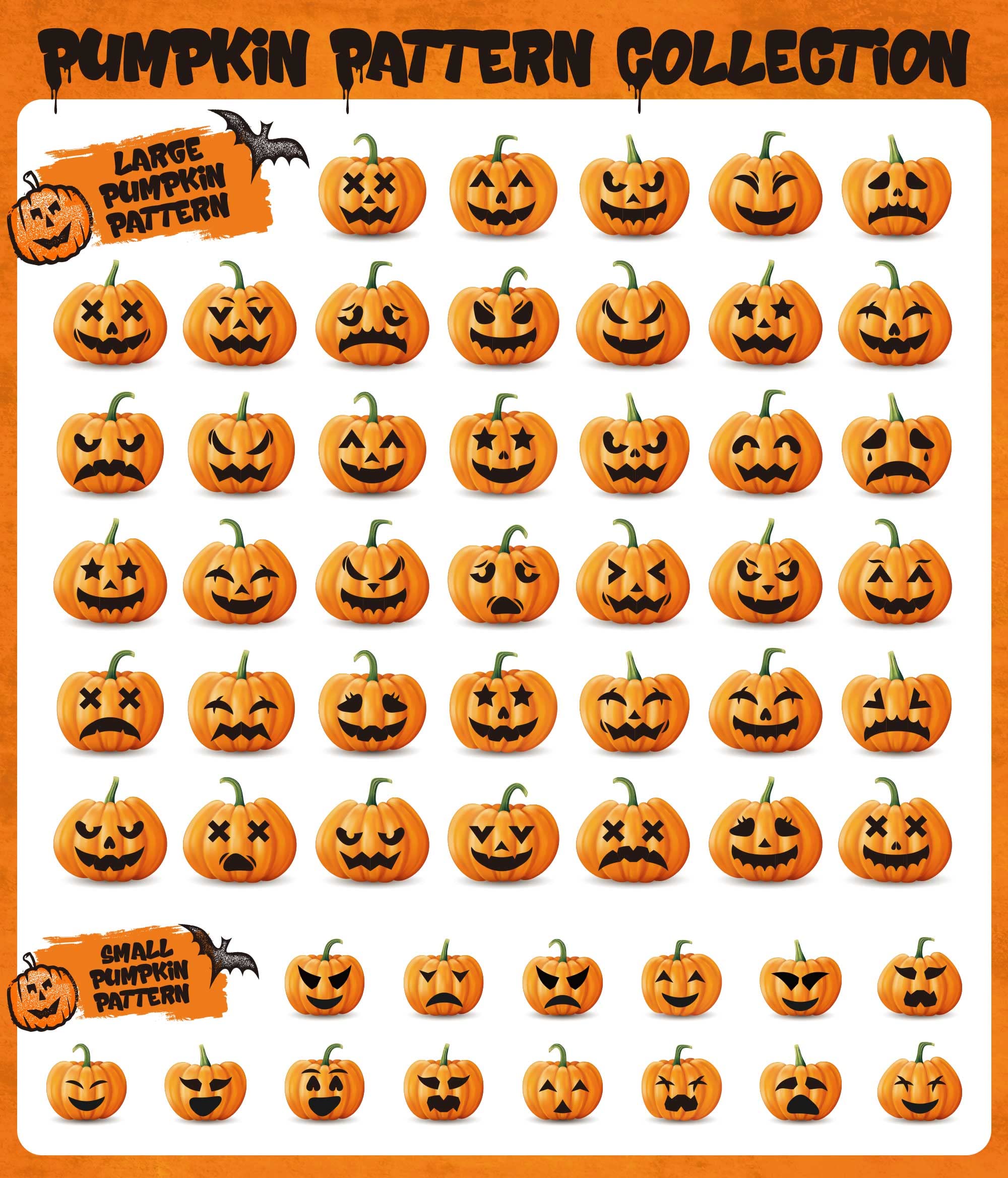 FELAR Pumpkin Carving Kit for Kids, 25 PCS Halloween Stencils Offer 68 Different Patterns, Durable Stainless Steel Tools Alternative to Knife, Silver