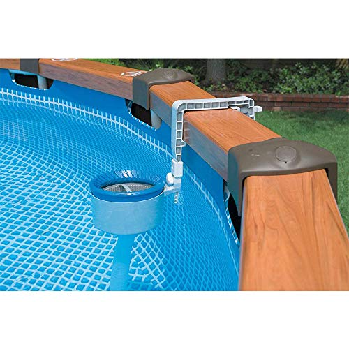 Intex 28000E Deluxe Wall-Mounted Swimming Pool Surface Automatic Skimmer with Removeable Skimmer Basket for 800+ GPH Pumps