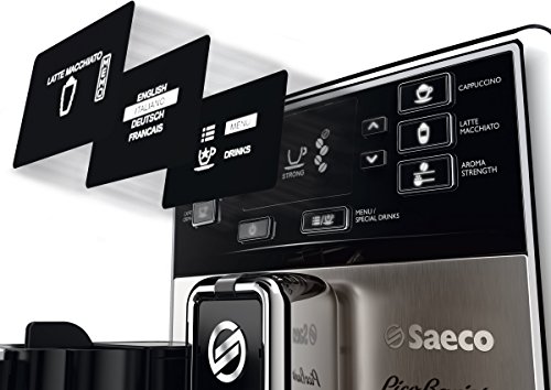 Saeco PicoBaristo Super Automatic Espresso Machine, 1.8 L, Stainless Steel, HD8927/47
