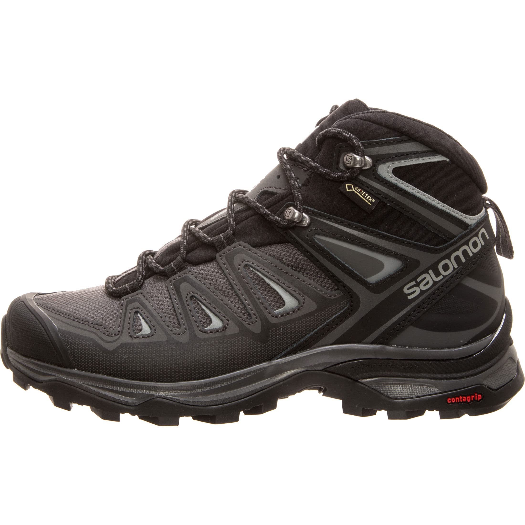 Salomon X Ultra MID 3 AERO Hiking Boots for Women, Shadow/Urban Chic/Bleached Sand, 5