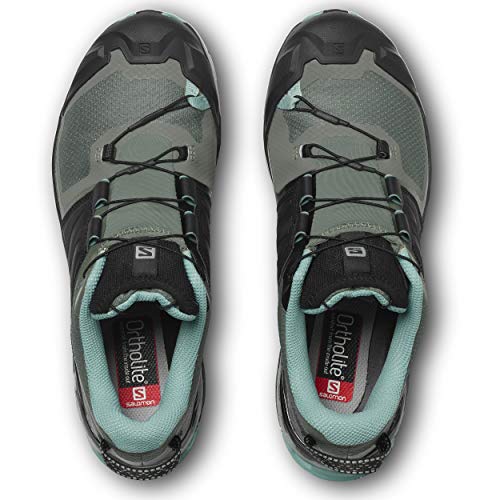 Salomon XAILD Gore-TEX Trail Running Shoes for Women, Balsam Green/Black/Meadowbrook, 5.5