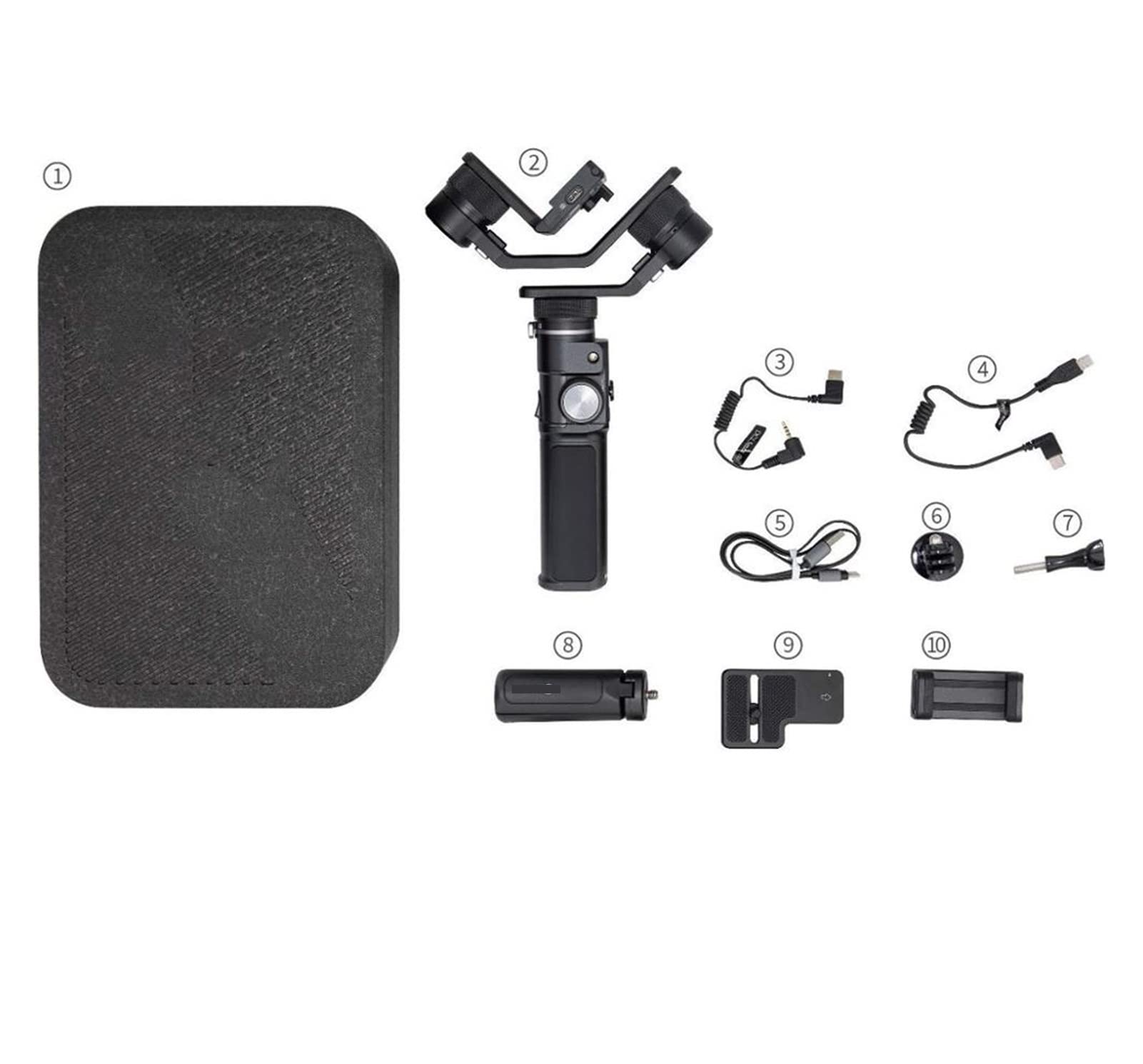 DONCK Action Camera Stabilizer G6 Max 3-Axis Handheld Gimbal Stabilizer for Mirrorless Pocket Action Camera for Outdoor Video Recording