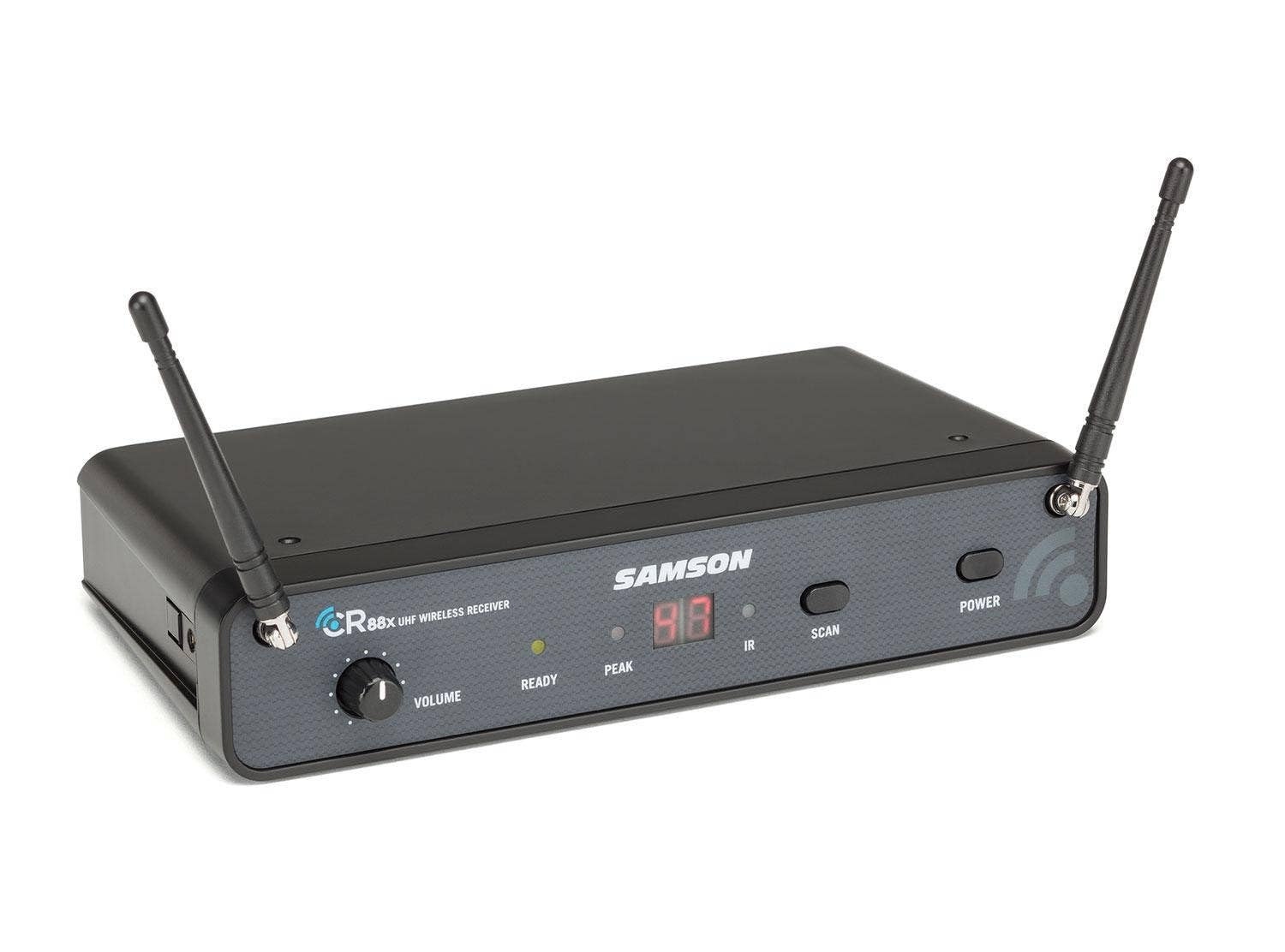 Samson Technologies Concert 88x Presentation Wireless System with LM5 Lavalier Microphone (D Band), Black