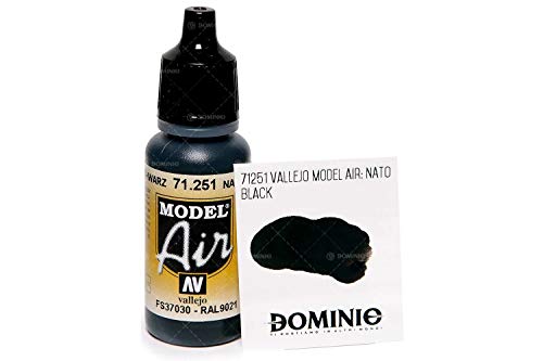 Vallejo Model Air 17 ml Acrylic Paint - Nato Black