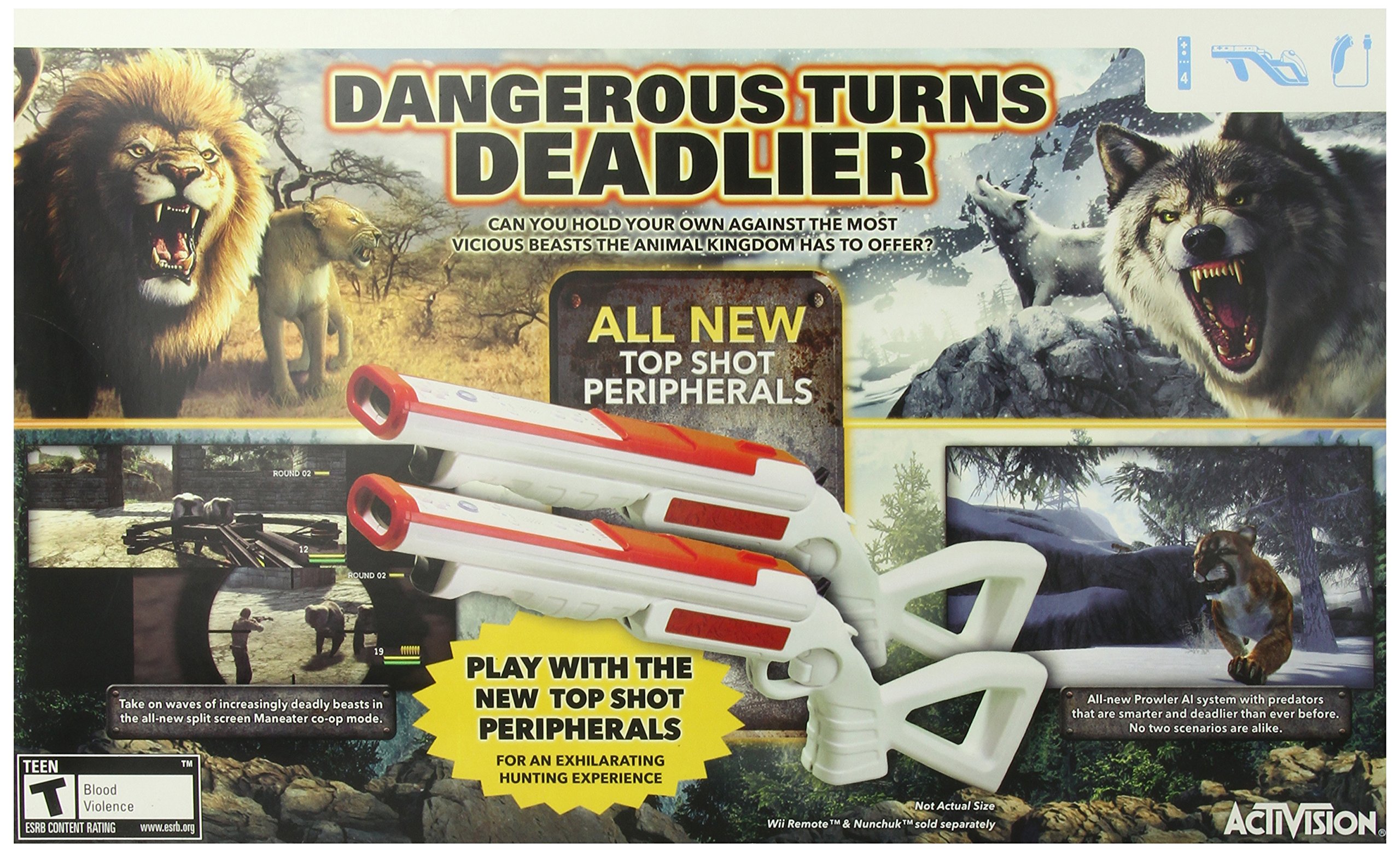 Cabelas Dangerous Hunts 2013 with Double Gun | Nintendo Wii (Limited Edition 2 Pack)