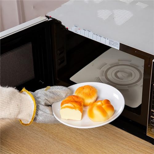 CUBIKOKIH Wire Dishwashing Gloves,Kitchen Wire Dishwashing Gloves Anti-Scalding, Heat-Insulating and Decontamination Artifact (Silver,1pair)