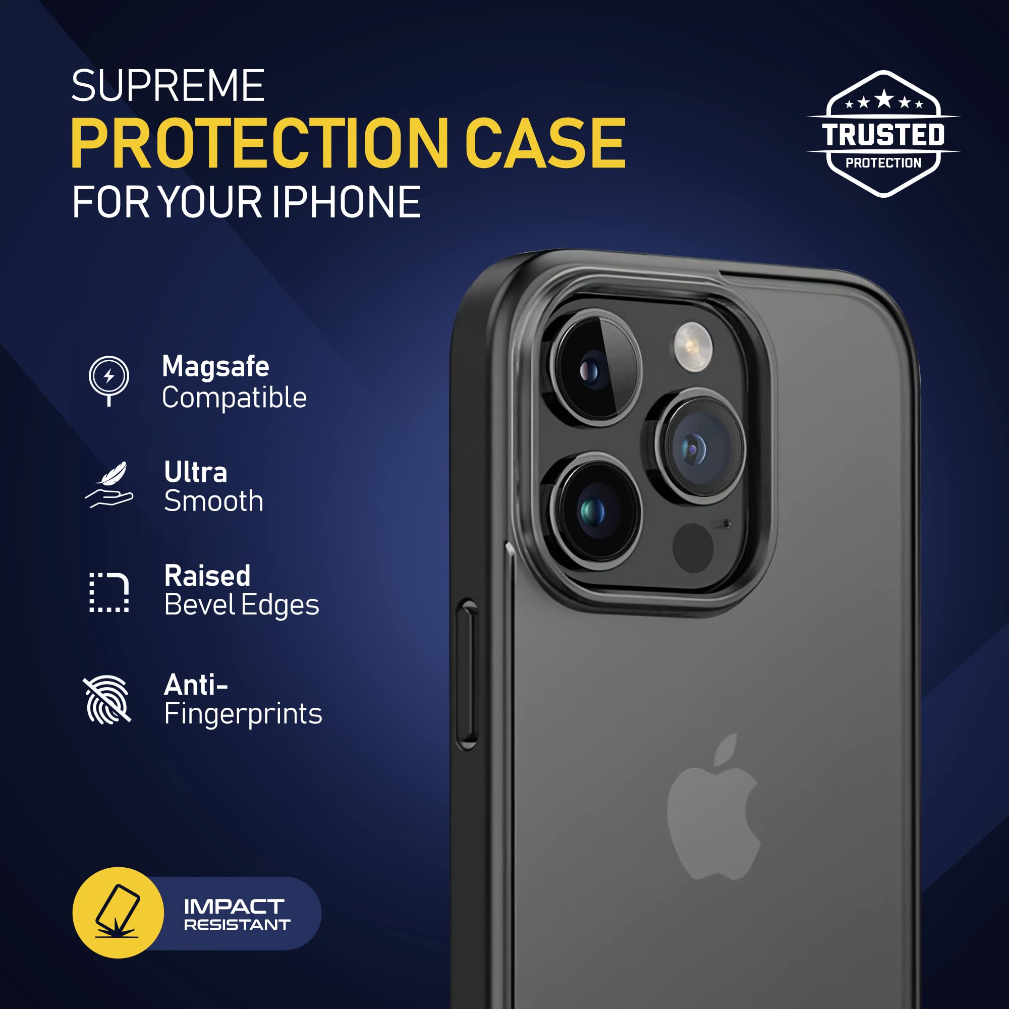 FIEX 3-in-1 iPhone 14 pro case, Screen Protector for iPhone 14 pro Compatible with Dynamic Island and Anti-Scratch Camera Lens Protector