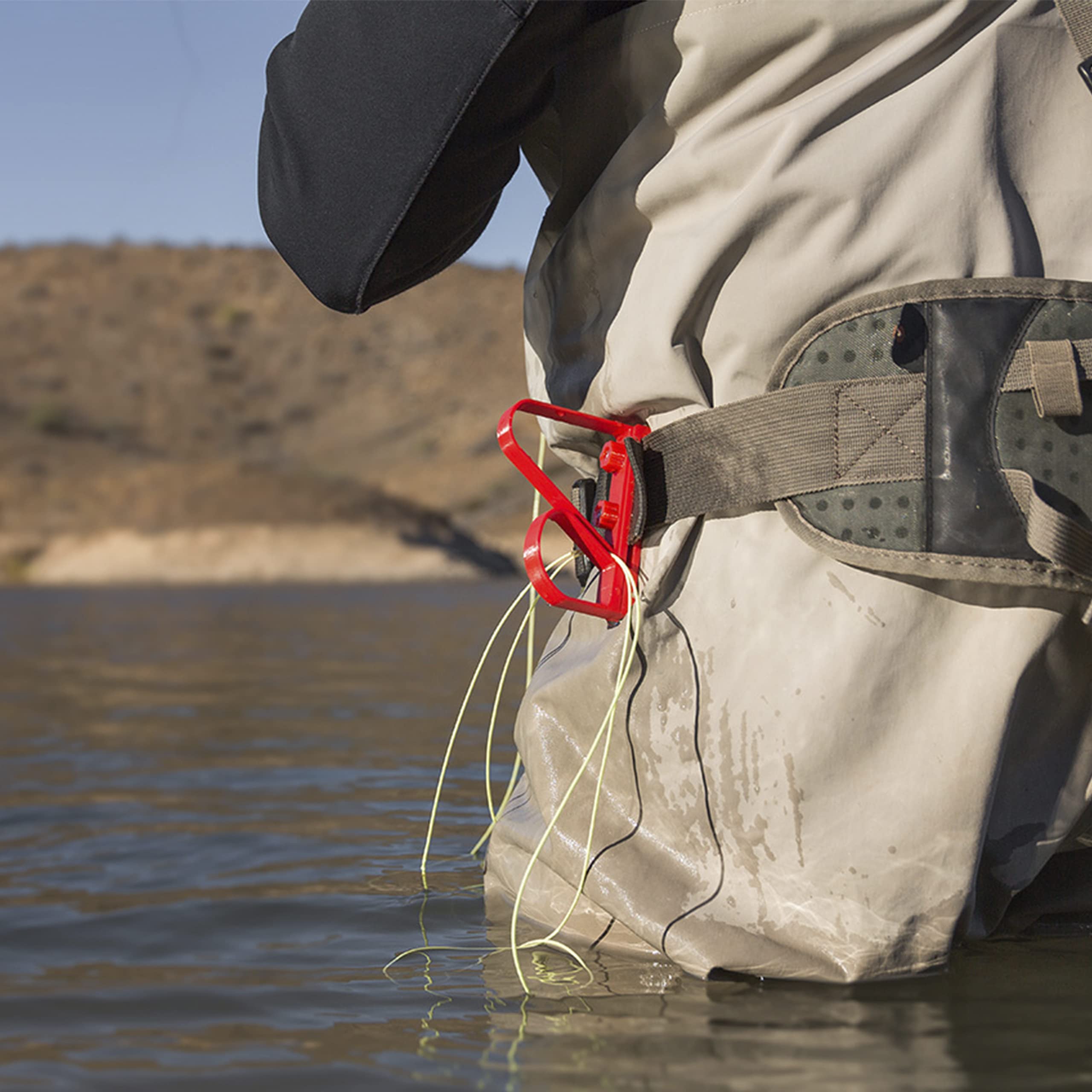 Fly Fishing Line Holder, Fishing Accessories and Essential Equipment (Military Green)