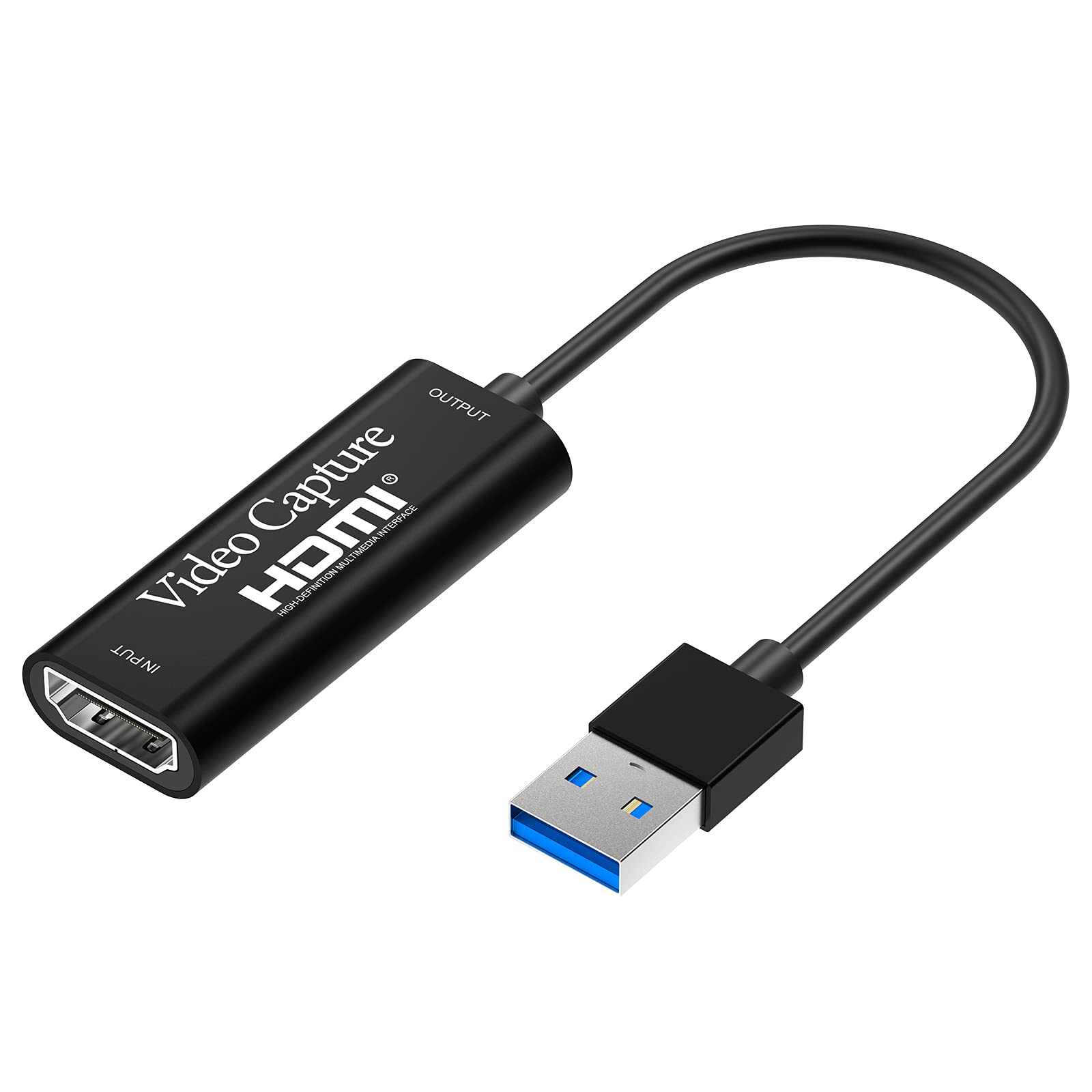 FILMSHOP 4K Video Capture Card, HDMI to USB 3.0 Capture Card 1080P capturadora de Video for Camera, DV, Video Streaming, Live Streaming, Video conferencingCompatible with Windows Linux