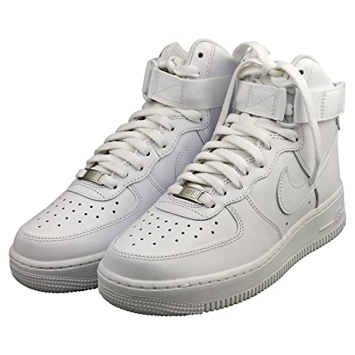 Nike Women's Air Force 1 High Triple White White/White-White (DD9624 100) - 7.5