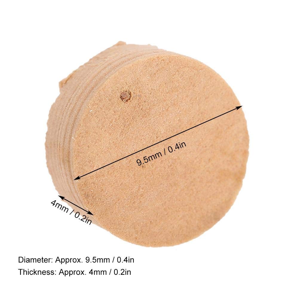 Trumpet Trombone Repairing Cork Pads,20Pcs 9.5mm Trumpet Water Key Spit Value Cork Replacement Accessory Part