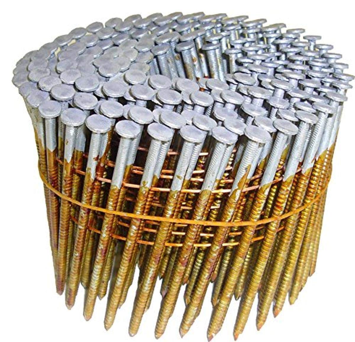 Metabo HPT Full Round Head Framing Nails | 3 Inch x .120 | Ring Shank | Hot Dipped Galvanized | Wire Coil | 2400 Count | 12707HHPT