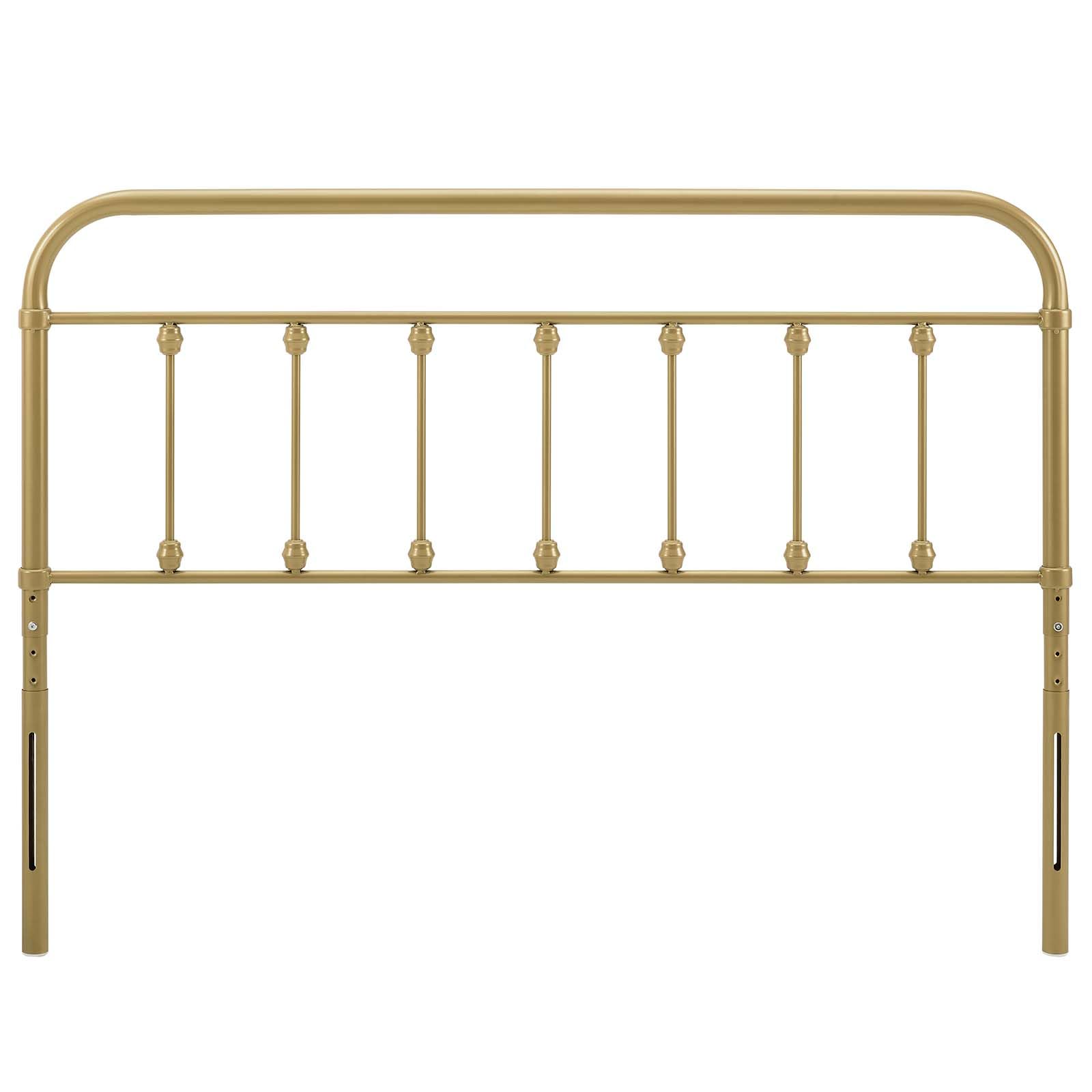 Modway MOD-6155-GLD Sage King Metal Headboard, Gold