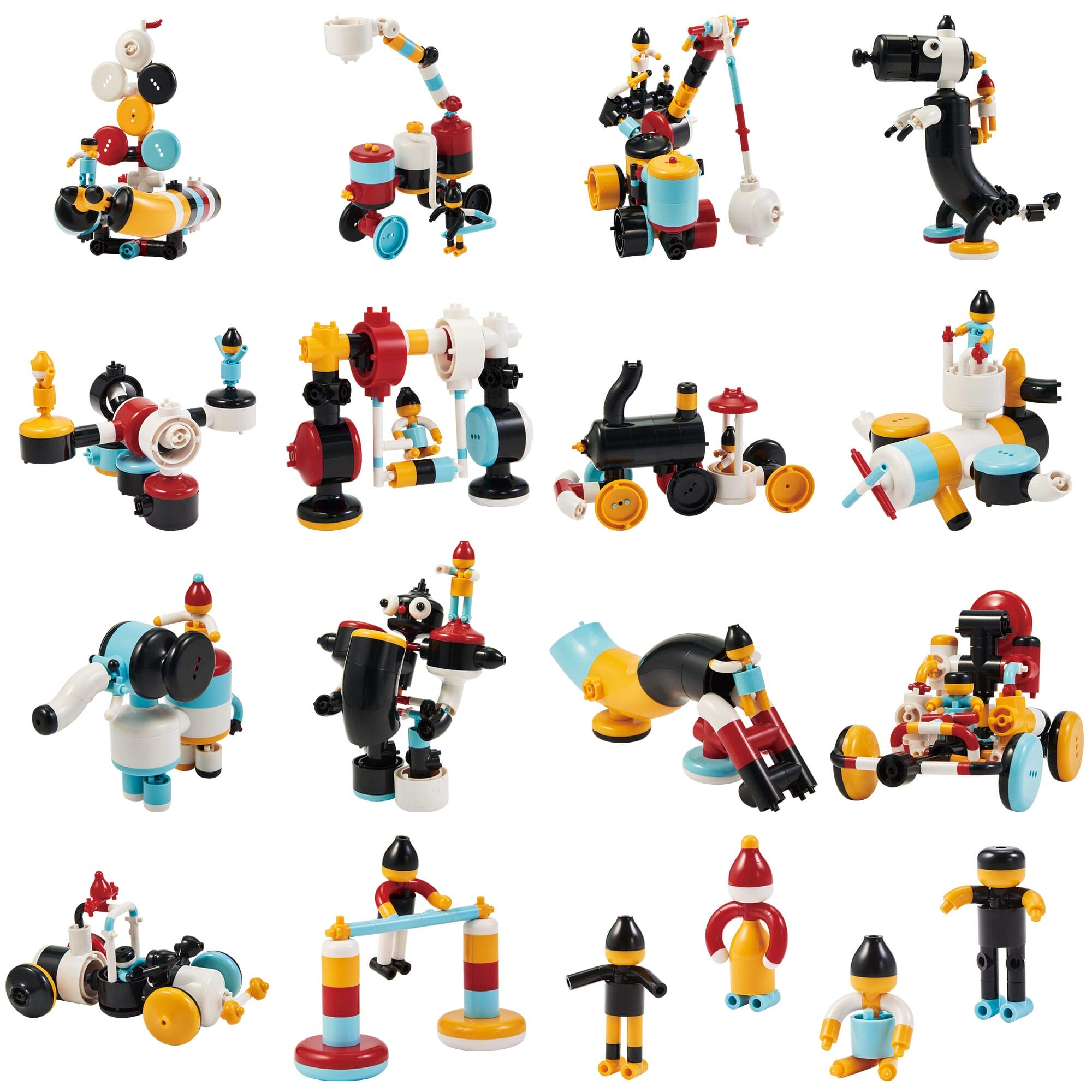 Tublock Challenger Set (SML 154 Pieces) | Creative & Educational Brick Building Toys for Girls & Boys | Easy to Connect Building Bricks Set | Innovative Curved Bricks for Building with Movable Pieces