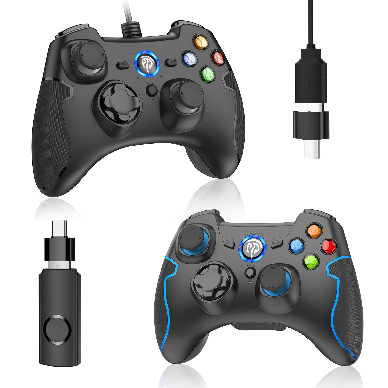EasySMX USB C to USB A Adapter USB Type C Male to USB Female OTG Adapter, USB Adapter Compatible with All Devices That Without USB A Port