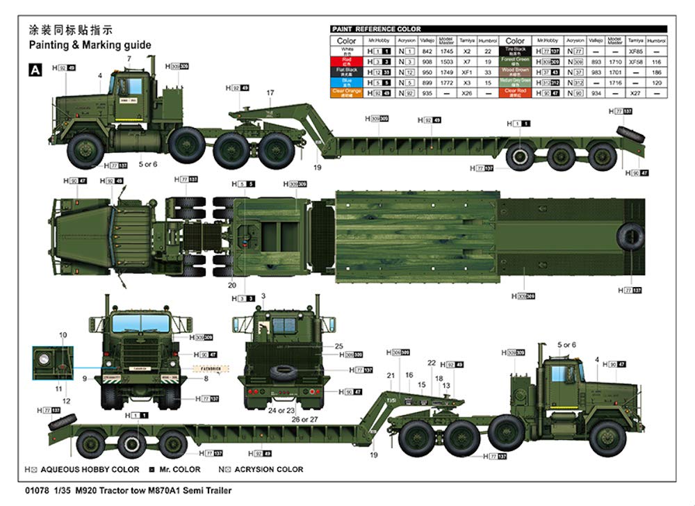 Trumpeter TRU01078 Plastic Model kit, Various