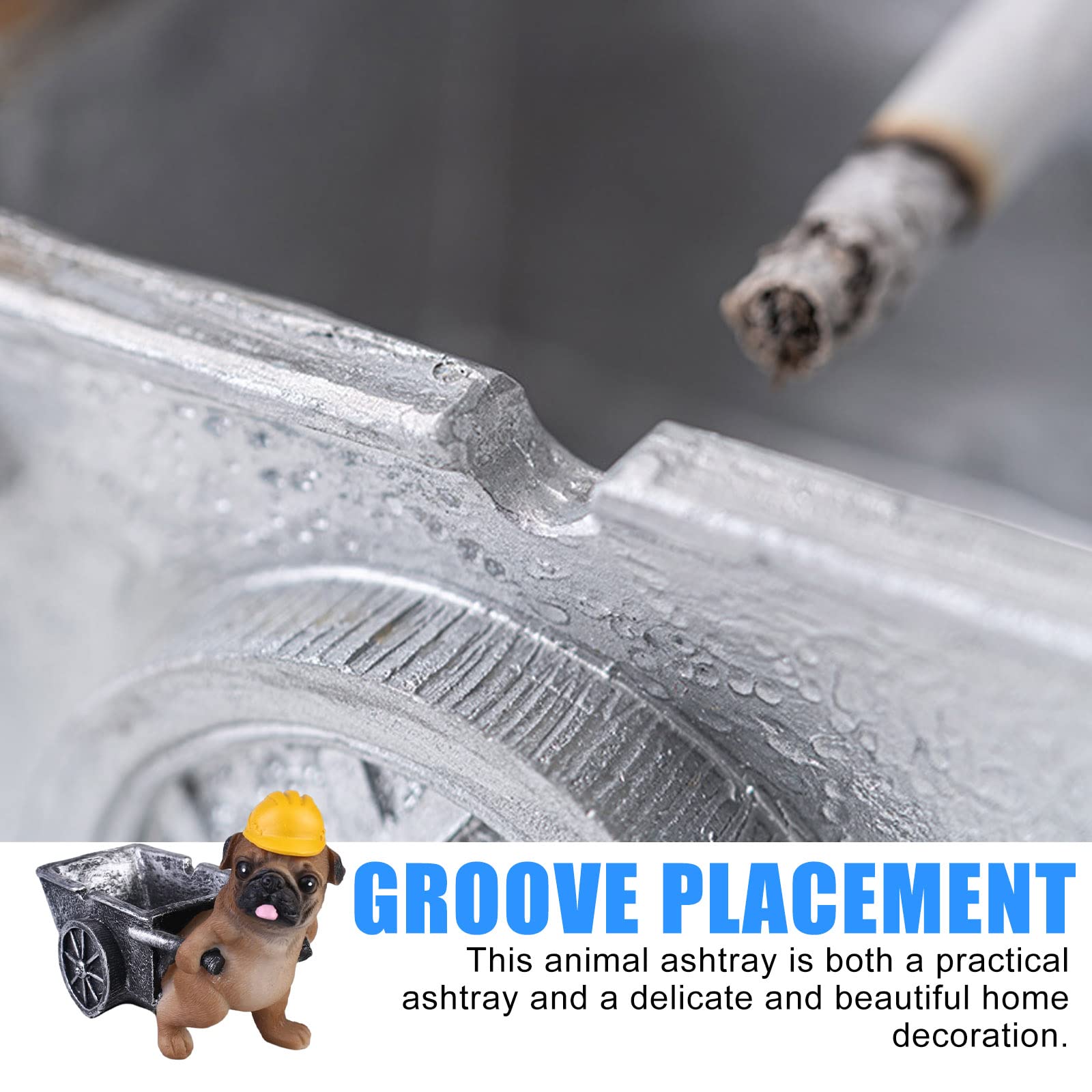 Creative Ashtray Funny Ashtray Ash Tray: Ash Tray Sets for Weed, Outside Ashtray, Cute Funny Dog Shape Ash Tray Set, Unique Ashtray for Patio Home Office, Great Gift for Men Women