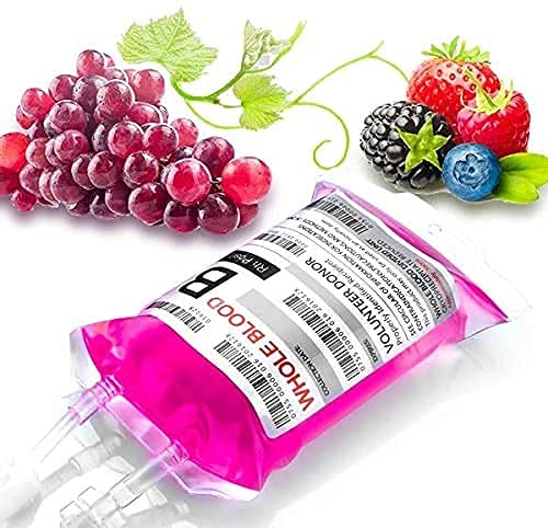 Lightopia Blood Bags for Drinks, LightOpia Set of 10 IV Bags - 11.5 FL OZ, Party Decoration Cups , Halloween/Vampire/Nurse Graduation/Zombie Party Favors