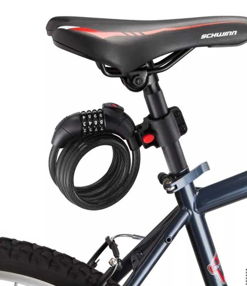 Schwinn SW78502-3 Combo Lock with Light, 12mm