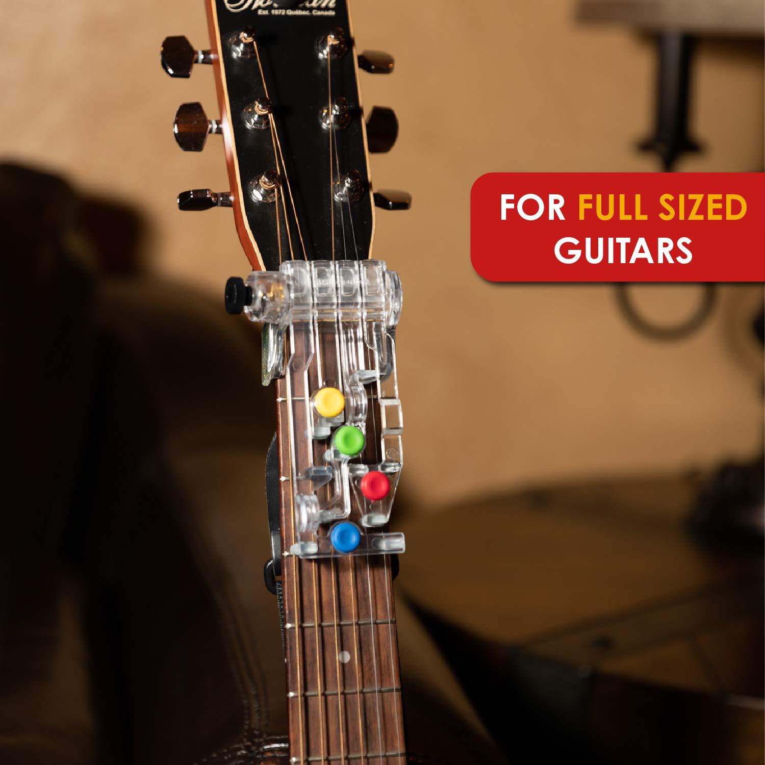 ChordBuddy “MADE IN THE USA” - Guitar Learning with Songbook, Lesson Plan, App, and Right Handed ChordBuddy