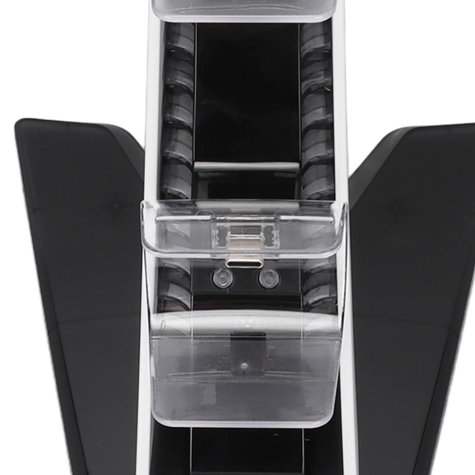 Dual USB Fast Charging Dock, Safe Plug and Play White ABS Controller Charging Station for Game Console Handle