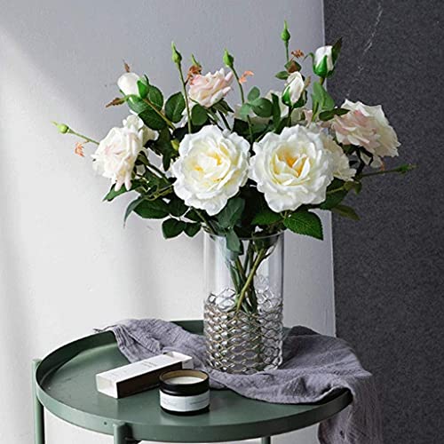 Creative Hydroponic Transparent Flower Metal Grid Design Home Decoration Customer Service Team Glass (Size : A) (B)