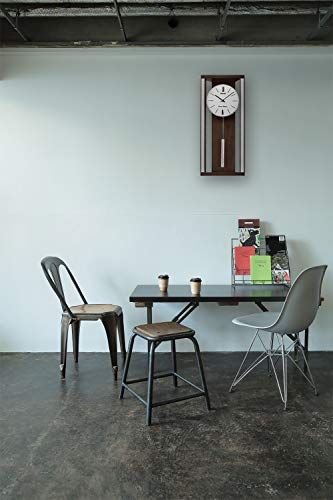 Seiko Modern & Sophisticated Wall Clock with Pendulum and Dual Chimes