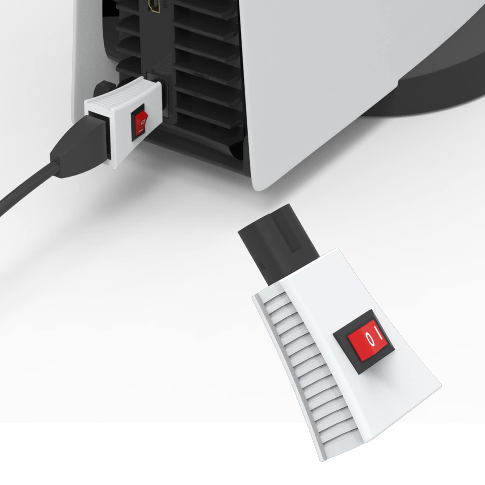 EJGAME Power ON-Off Switch Button Adapter Compatible with PS5/PS4/PS4 Slim/PS3
