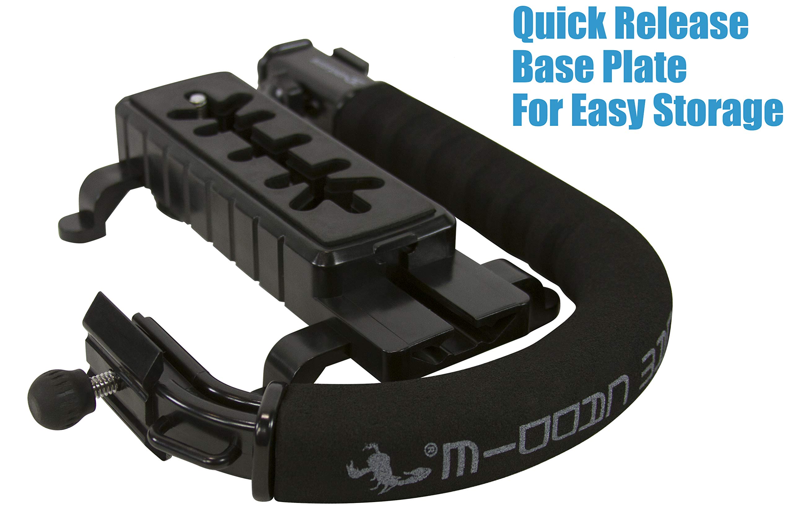 Cam Caddie Scorpion Jr Camera Stabilizer - Collapsible Stabilizing Smartphone Handle for All DSLR, GoPro, Mobile Phones with Integrated Cold Shoe and 1/4-20 Threaded Mounting Knob - Black