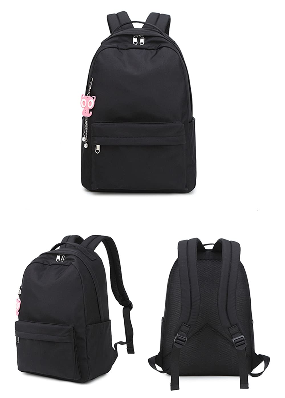 COSABZ Anime Anya Forger Backpack Cosplay Kawaii Backpack Schoolbag Mochila Bag With Pendant For Girls Pink (2)