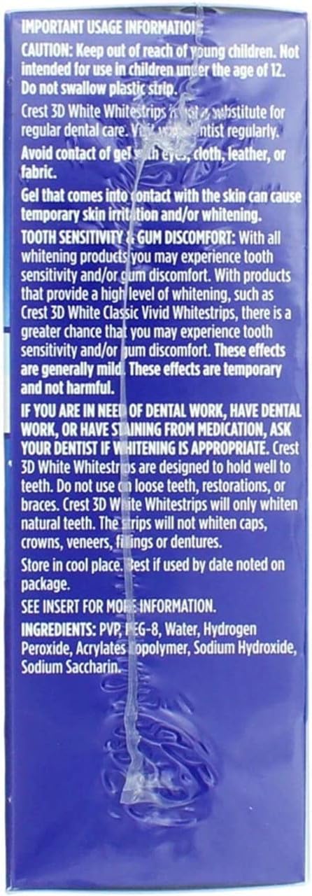 Crest 3D White Whitestrips Professional Effects, 40 count