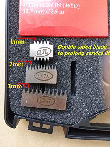 GLTL 3-in-1 Rotating Cross Hatch Adhesion Tester Cross-Cut Tester Kit with 1/mm/2mm/3mm blades, metal handle