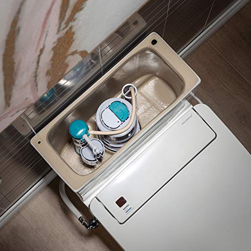 WOODBRIDGE Luxury, Elongated One Piece Toilet with Advanced Bidet Seat, T-0022, White