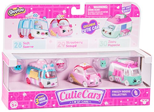 Shopkins Cutie Car Spk Season 1 Freezy Riders Toy 3 Pack