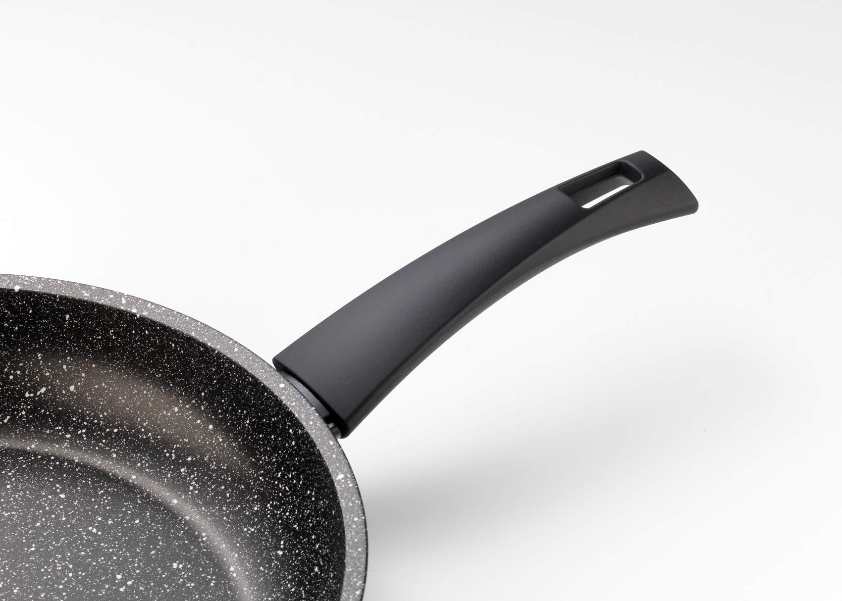 Mopita Roccia Viva Non-Stick Forged Aluminum Black Speckled Fry Pan, Made in Italy (9.4 Inch)