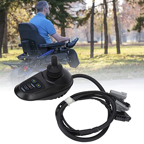 Emoshayoga Electric Wheelchair Joystick, Intelligent Precise Flexible Joystick Controller Universal 360° Free Steering for Power Chair