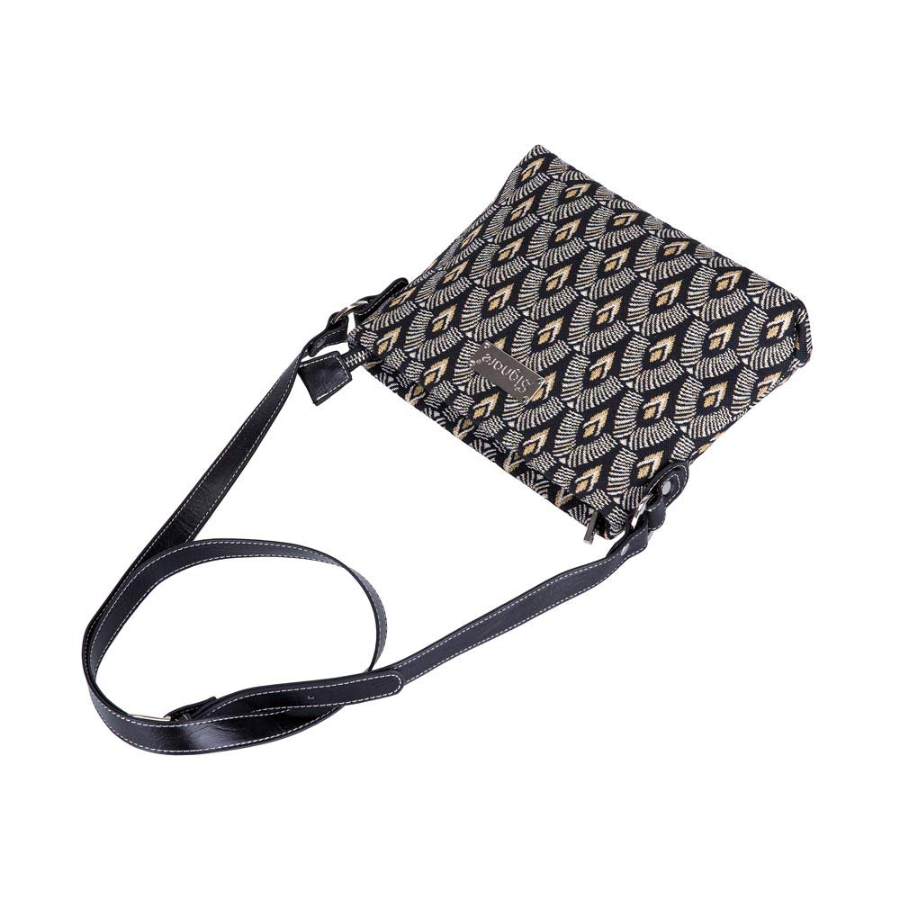 Signare Tapestry Crossbody Bag Shoulder Purse for Women In Luxor Art Deco Style Design (XB02-LUXOR)