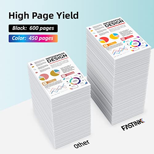 Remanufactured 212XL Ink Cartridges Combo Pack, High Yield,Replacement for Epson 212XL 212 XL,Work with Epson XP-4105, XP-4100, Workforce WF-2830, WF-2850,212XL Ink Cartridges for Epson Printer