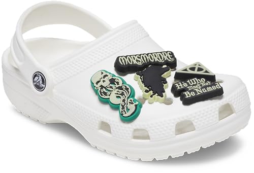 Crocs Unisex's Jibbitz Shoe Multi Pack, Charms Characters, Harry Potter Dark Arts, 5 Pack