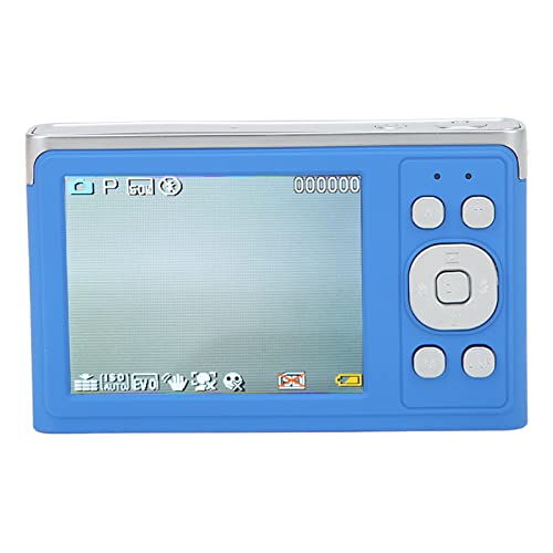 Digital Camera, 2.88in IPS HD Screen 50MP Pixels Portable Camera LED Fill Light AF Autofocus for Video Recording (Blue)