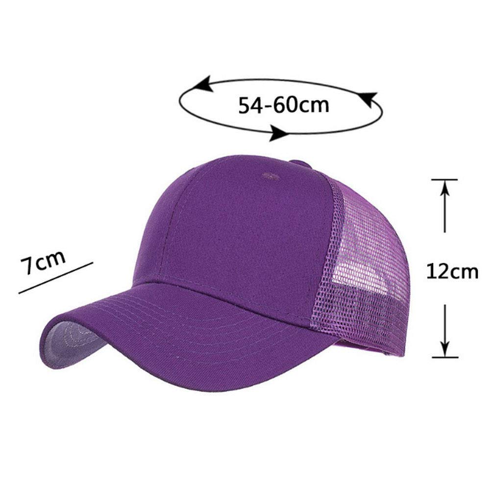 Croogo Sport Summer Cap Trucker Hat Ponytail Golf/Baseball Hat Outdoor Sun Hat Red